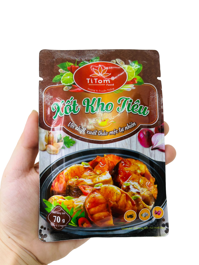 Xốt kho tiêu 70g – Titom Food